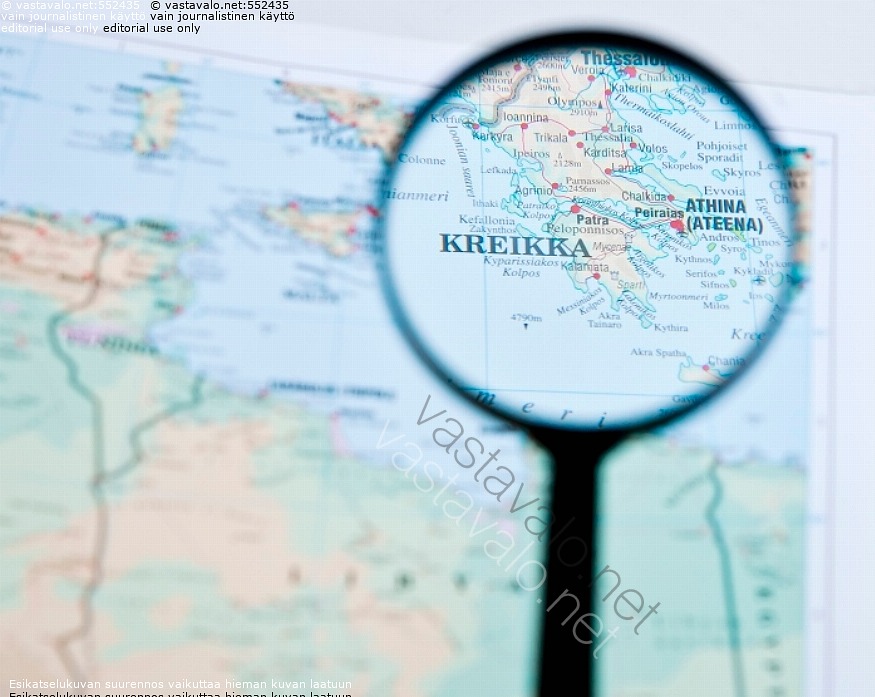 Kuva: Kreikka maailmankartalla - Kreikka ongelma euro valuutta kriisi ...