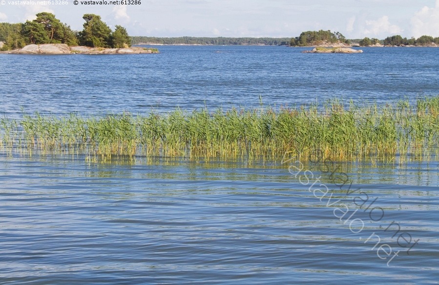 Kuva: Meri - sininen meri aurinkoinen kesäpäivä kalliot saaret kallio ...