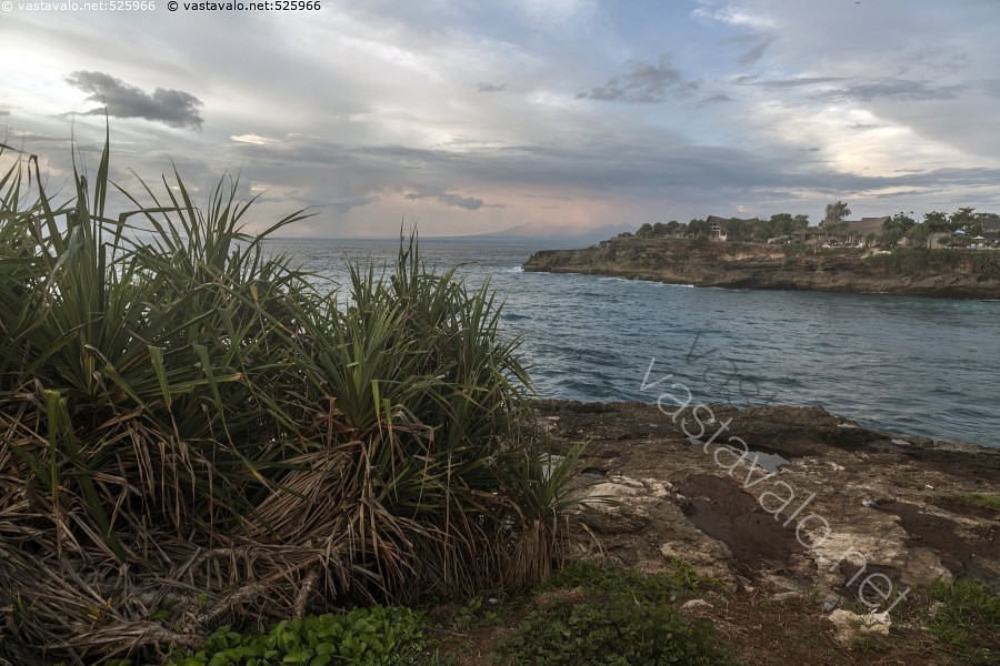 Kuva: Poukama - taivas pilvi pilvinen ilta valo maa meri vesi Intian ...