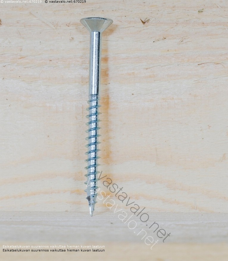 Kuva: Ruuvi - ruuvi puuruuvi teräs teräksinen kierre kärki kanta lauta ...