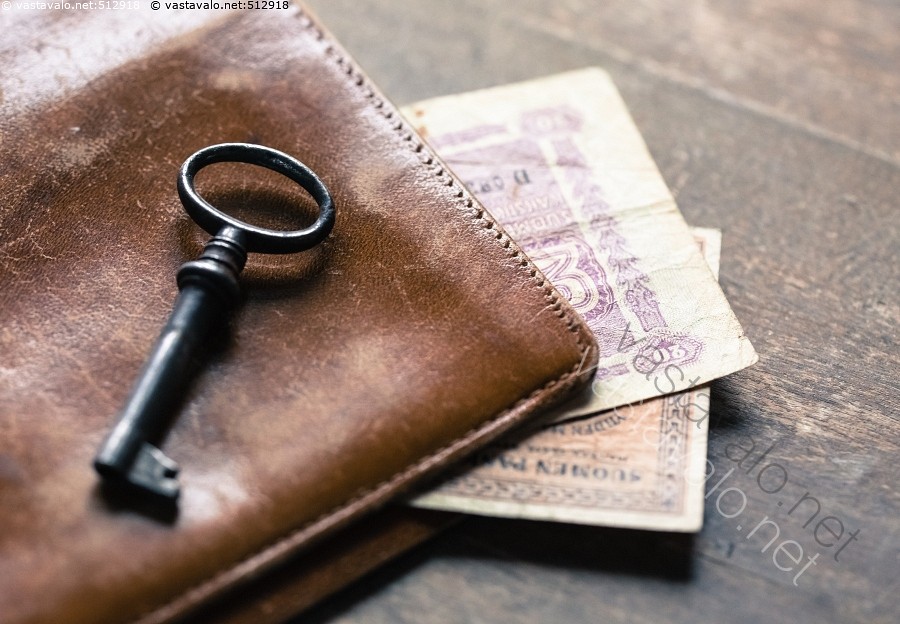 Kuva: Vanhoja seteleitä - vanha avain lompakko raha rahat seteli ...