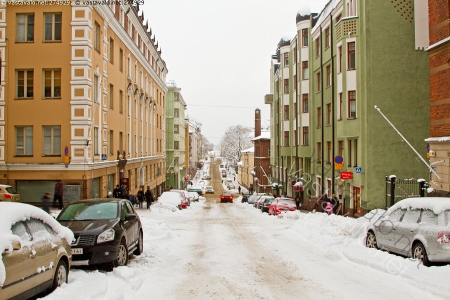 Kuva: Talvinen Snellmaninkatu - Snellmaninkatu Kruununhaka Helsinki ...