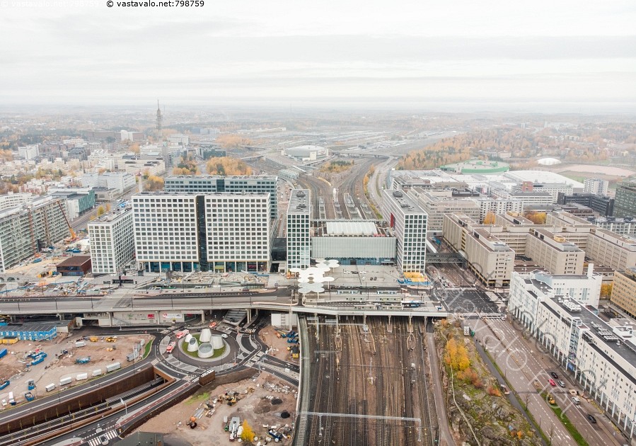 Kuva: Pasila - Mall of Tripla Pasilan asema asuintalo ilmakuva ...