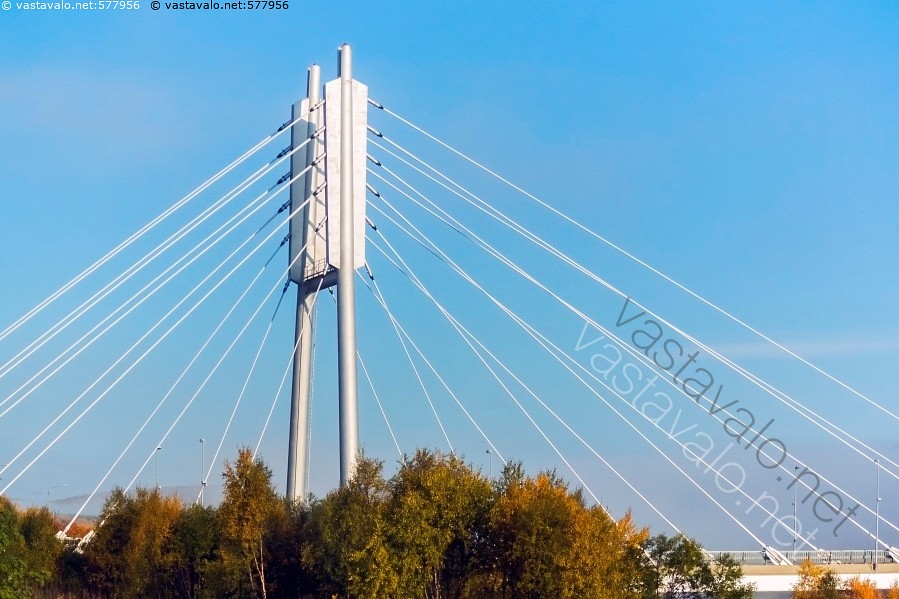 Kuva: Utsjoen silta - Utsjoki Utsjoen silta rajasilta vinoköysisilta ...