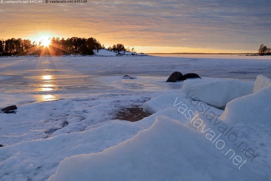 Kuva: Auringonlasku - auringonlasku meri Suomenlahti Itämeri iltarusko ...