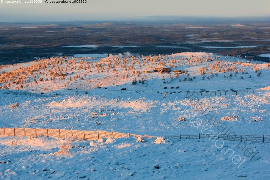 Kuva: Levitunturi - tunturi tunturit maisema tunturimaisema talvi ...
