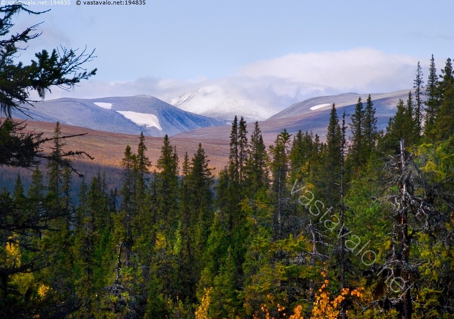 Kuva: Syksyn tunturit - Pårte tunturi vuori Ruotsi Sarek ...