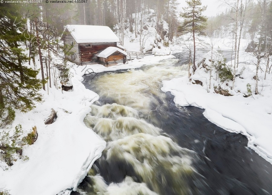Kuva: Myllykoski - joki koski Myllykoski Kitkajoki vaellusreitti ...
