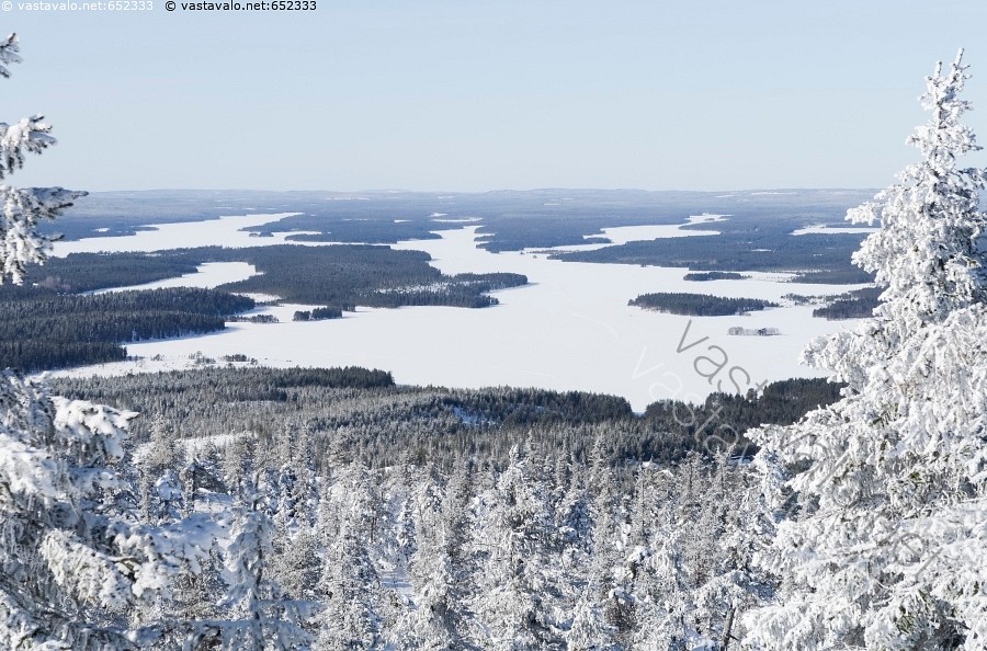 Kuva: Järvimaisema - vaara Iivaara Iivaaran-Jousivaaran ...