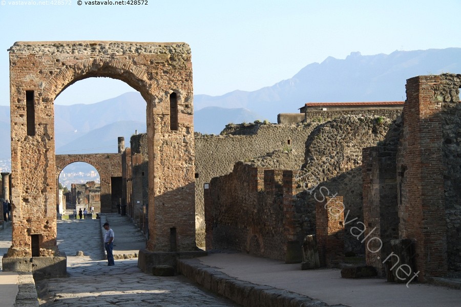 Kuva: Pompeiji - Vesuvius tulivuori Pompeiji rauniokaupunki ...