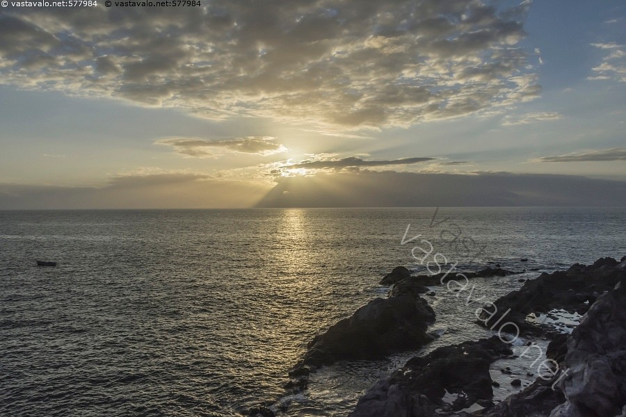 Kuva: Atlantin valtameri - Atlantti valtameri pilvet auringonlasku ...