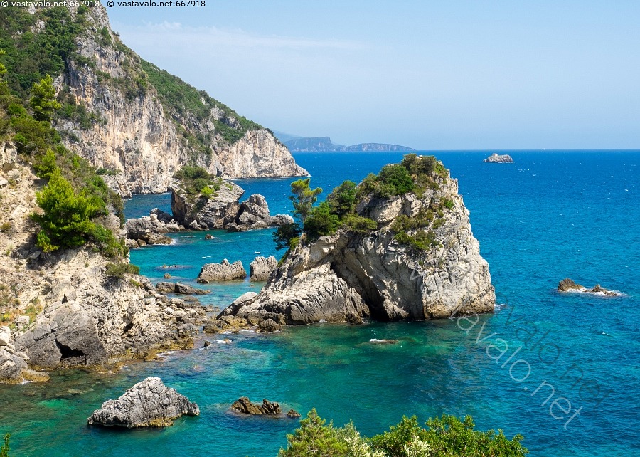 Kuva: Krionerin kalliot - Joonia Ionia Epirus Parga Piso Krioneri meri ...