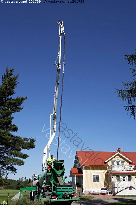 Kuva: Pumppuauto - rakentaminen rakentaa valaa betoni betonivalu valu ...