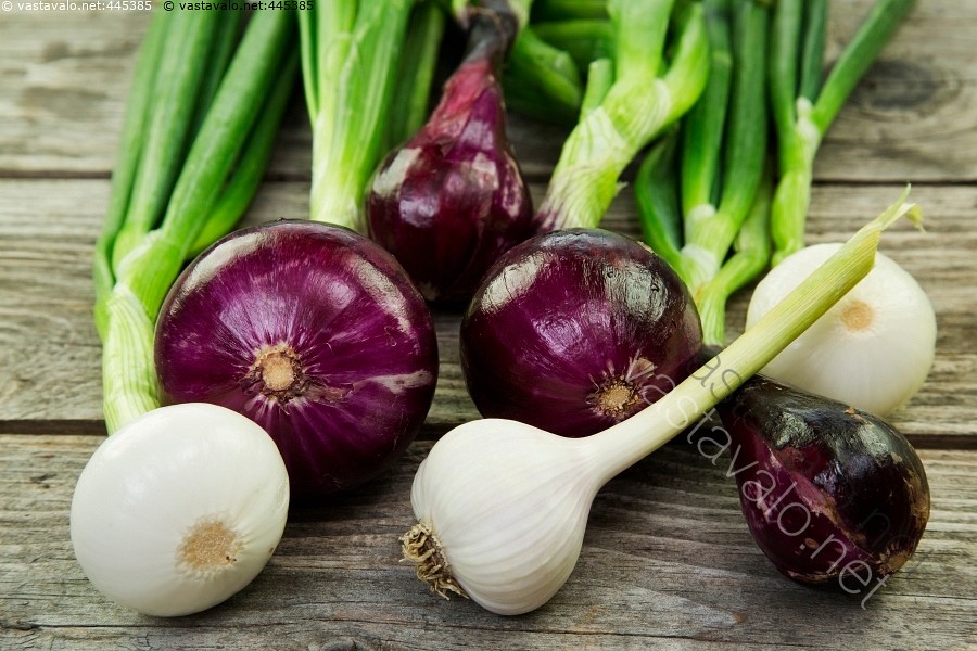 Kuva: Kolme sipulilajia - valkosipuli punasipuli punasipulit sipuli ...