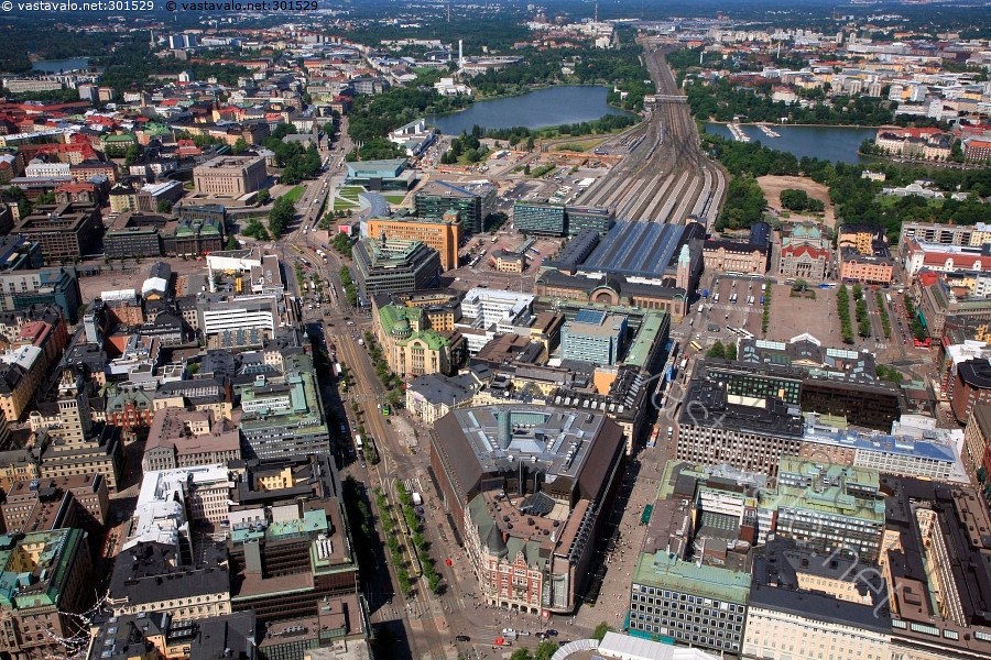 Kuva: Helsingin keskustaa 3 - ilmakuva ilmavalokuva Helsinki Etelä ...