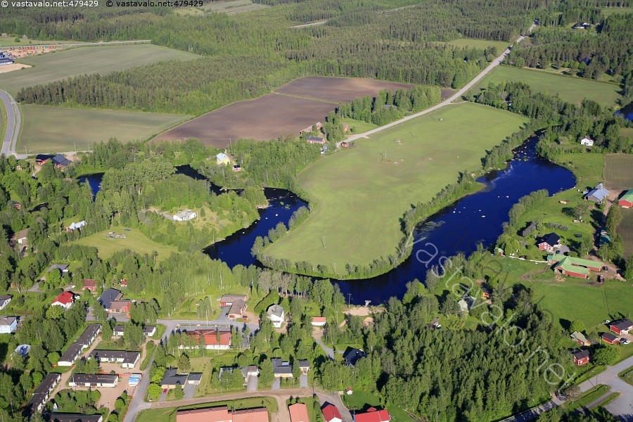 Kuva: Honkajoki 4 - ilmakuva ilmavalokuva Satakunta Honkajoki joki ...
