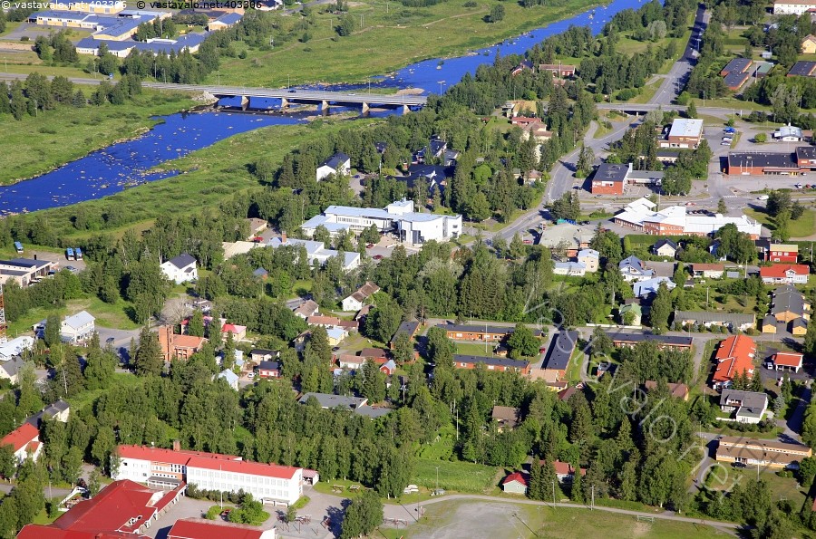 Kuva: Kalajoki 6 - ilmakuva ilmavalokuva maalaismaisema Kalajoki joki ...