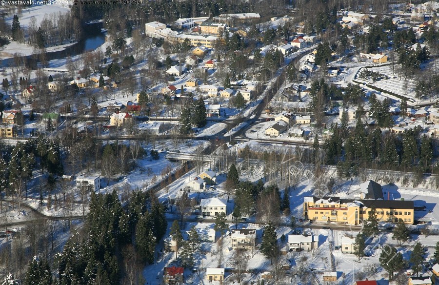 Kuva: Karjaa 5 - ilmakuva ilmavalokuva Raasepori Karjaa entinen ...