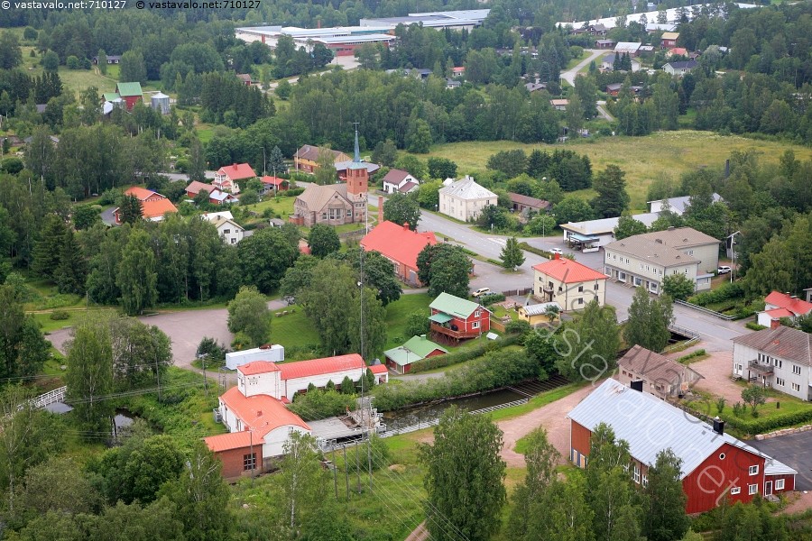 Kuva: Panelia - ilmakuva ilmavalokuva keskusta taajama entinen ...