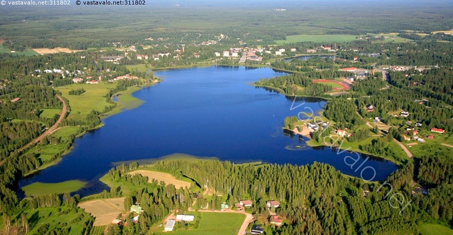 Kuva: Parkano 7 - ilmavalokuva ilmakuva Parkano keskusta katu ...