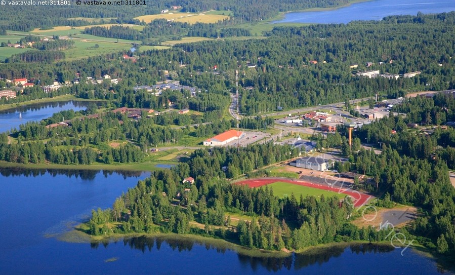 Kuva: Parkano 8 - ilmavalokuva ilmakuva Parkano keskusta katu ...