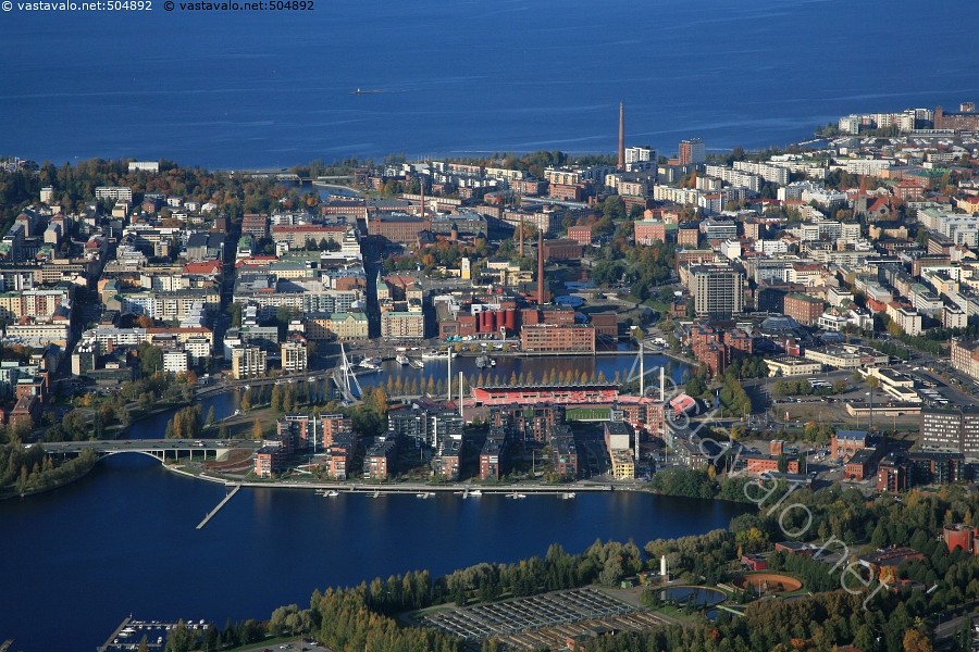 Kuva: Tampere 5 - ilmakuva ilmavalokuva Tampere Pirkanmaa keskusta ...