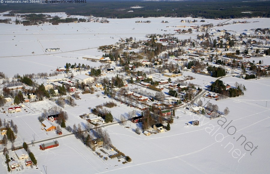 Kuva: Vimpeli 6 - ilmakuva ilmavalokuva talvimaisema Vimpeli lakeus ...