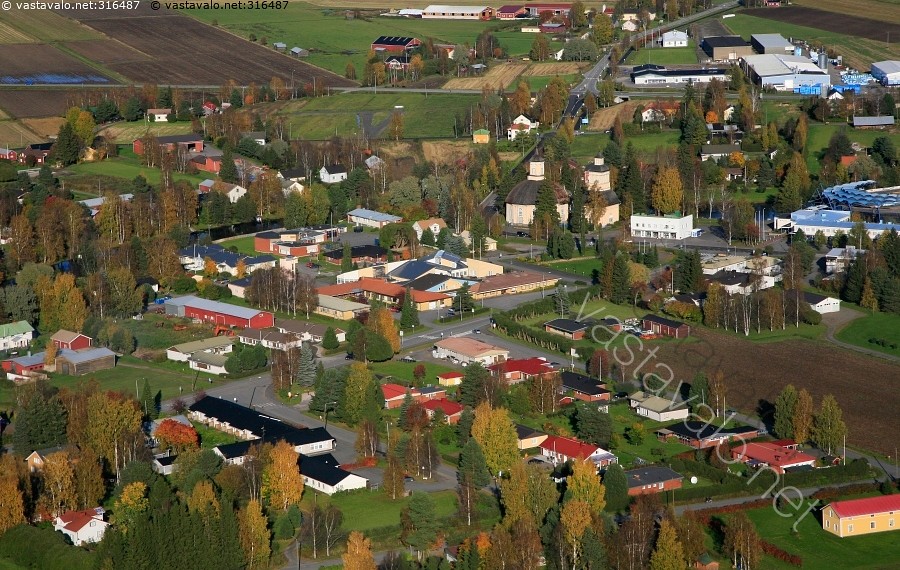 Kuva: Vimpelin keskusta 7 - ilmavalokuva ilmakuva maisema Etelä ...