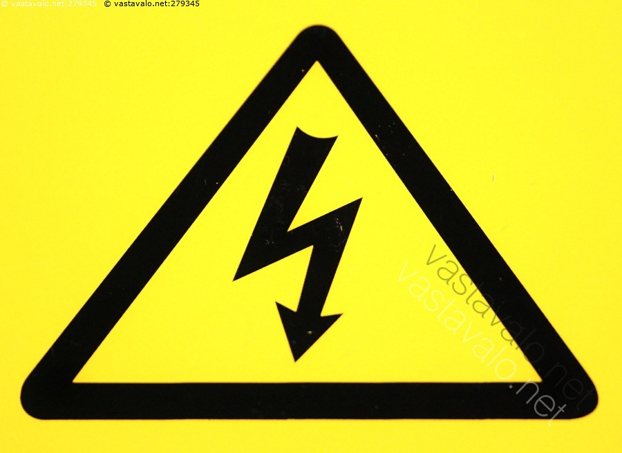 Kuva: Hengenvaara - kyltti varoitus hengenvaara vaara keltainen merkki ...