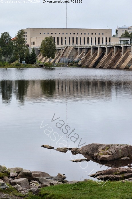 Kuva: Merikoski - voimalaitos pato vesivoima ranta vesi kallio betoni ...