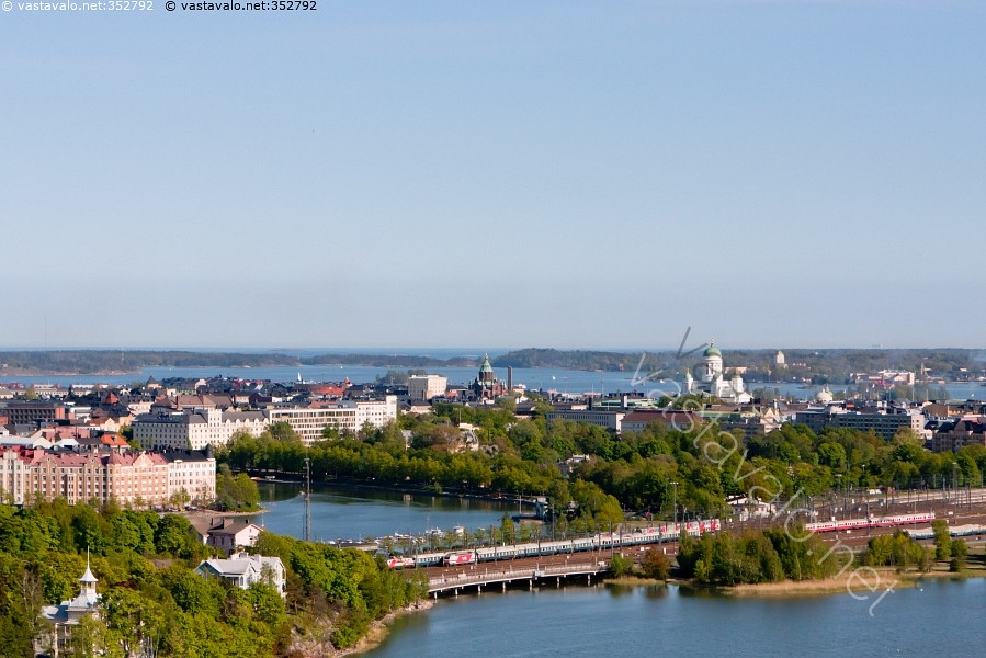 Kuva: Helsinki - Helsinki maisema kaupunkimaisema kaupunki rautatie ...