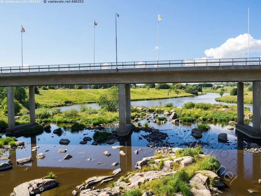 Kuva: Halistensilta - Halistensilta silta Aurajoki joki kesä vesi ...