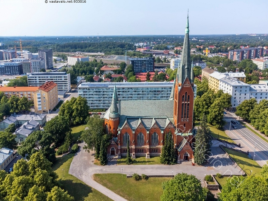 Kuva: Mikaelinkirkko - ilmakuva ilmavalokuva kaupunkimaisema maisema ...