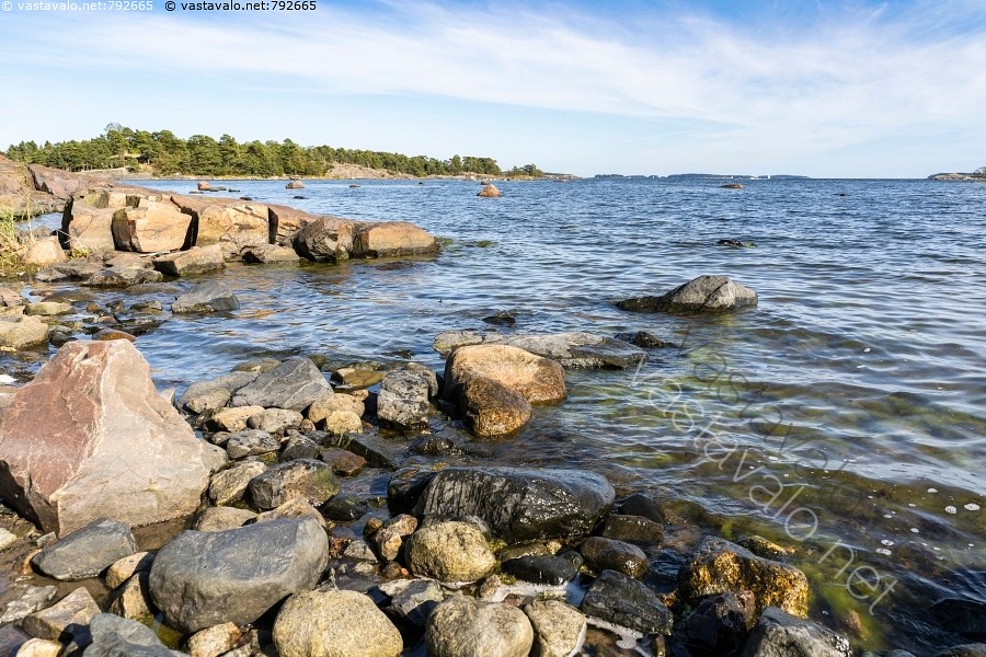 Kuva: Kivinen ranta - ranta merenranta Suomenlahti Itämeri kivet kivi ...