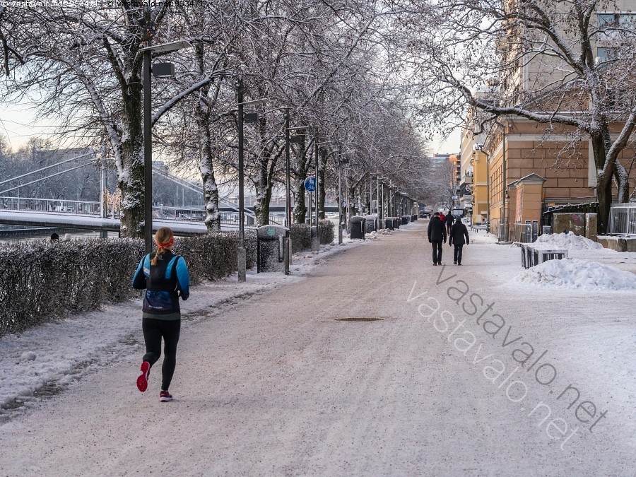 Kuva: Läntinen Rantakatu talvella - Läntinen Rantakatu katu kävelykatu ...