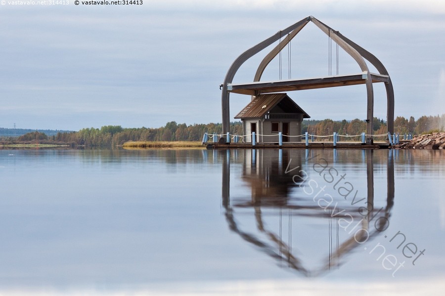 Kuva: Ounaspaviljonki - Rovaniemi Ounaspaviljonki joki Ounasjoki ...