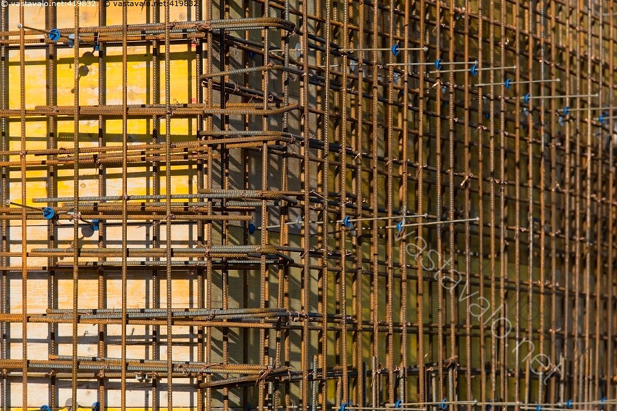 Kuva: Seinien raudoitus - raudoitus raudoitusteräs teräs harjateräs ...