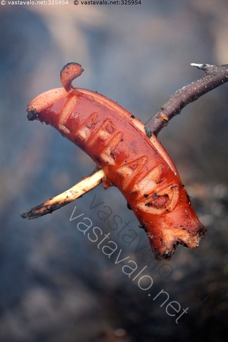 Kuva: Paistettu makkara - grilli grillaus makkara hiillos herkullinen ...
