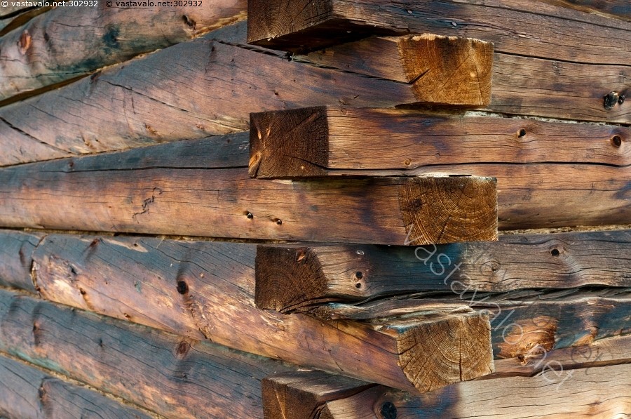 Kuva: Hirsisalvos - hirsi hirsiseinä hirsisalvos hirsirakennus vanha ...