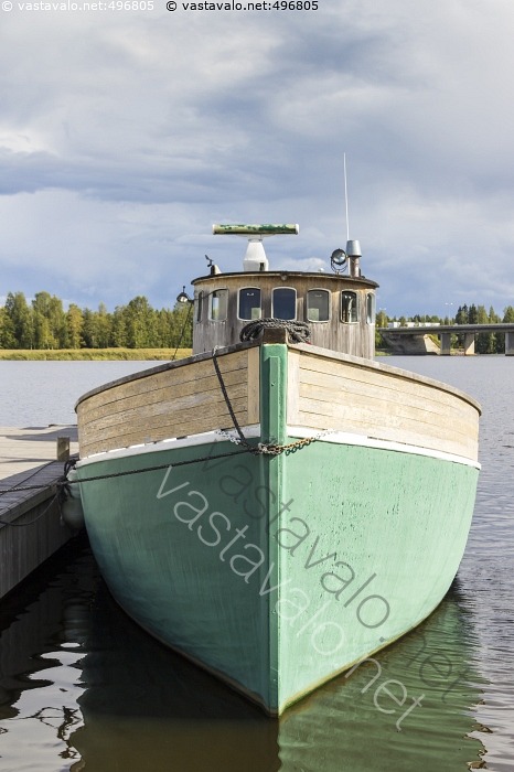 Kuva: Kaunis huvivene - vene laiva huvivene puinen puuvene maalattu ...