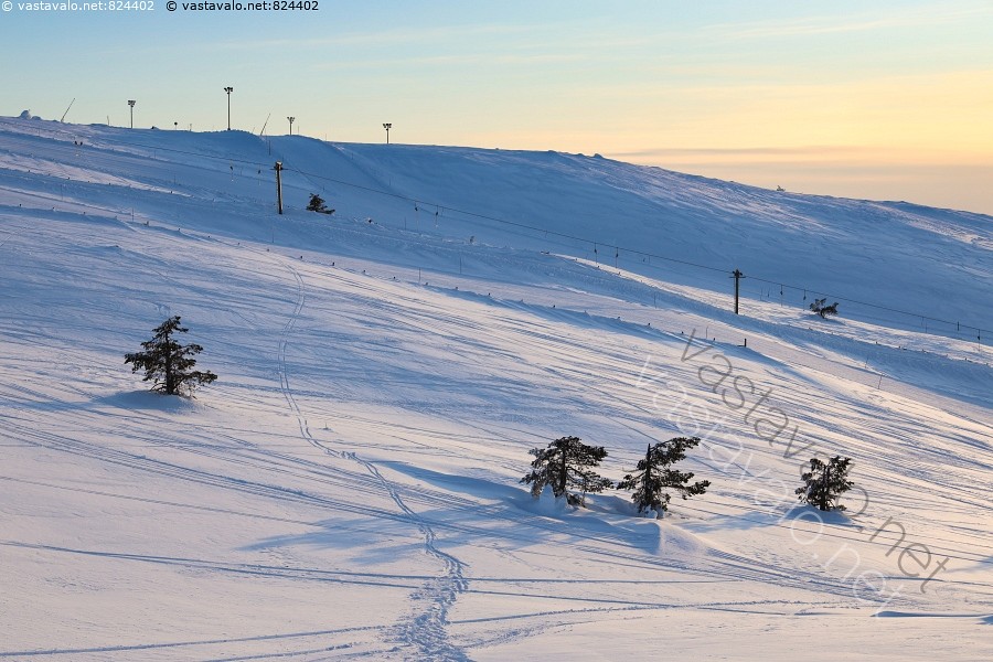 Kuva: Auringonlasku Levillä - Levitunturi Levi tunturi Sirkka lumi ...