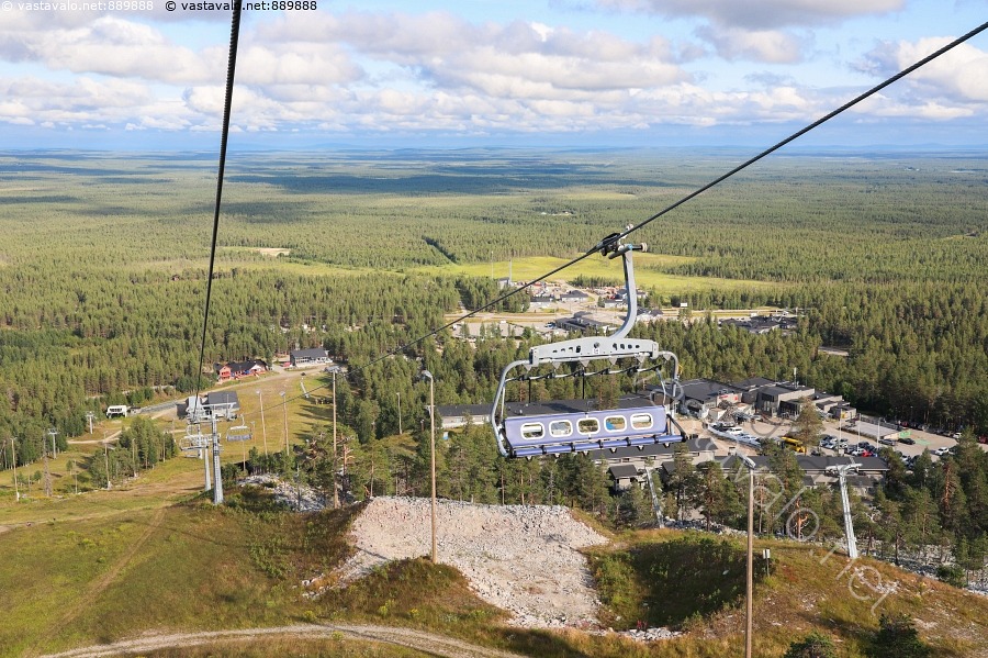 Kuva: Näkymä Kultakeron tuolihissistä - hissi hiihtohissi Polar-rinne ...