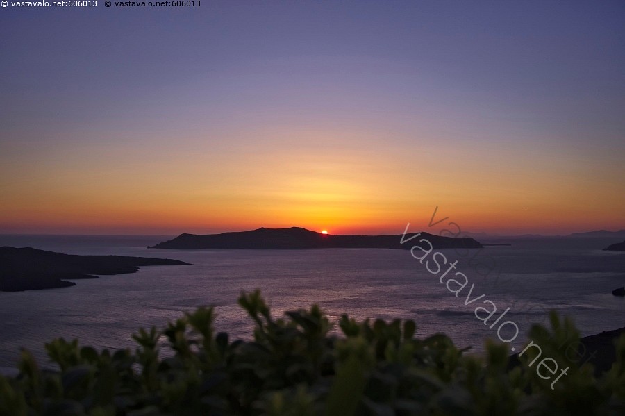 Kuva: Auringonlasku Santorinilla - auringonlasku aurinko meri saari ...