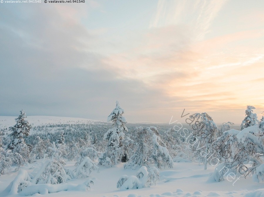 Kuva: Luminen maisema - Lapin talvimaisema tunturimaisema Lappi luonto ...
