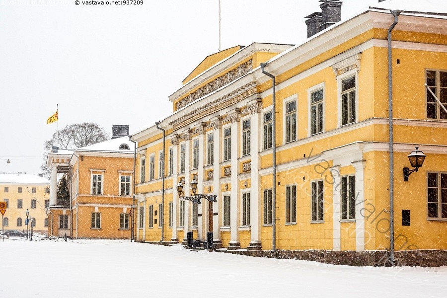 Kuva: Hjeltin talo - historiallinen Turku Vanha Suurtori talvi ...