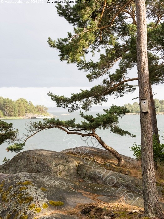 Kuva: Sade tulossa - saaristo maisema saaristomaisema meri merimaisema ...