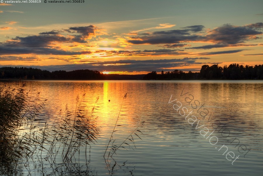 Kuva: Auringonlasku - auringonlasku aurinko laskee auringon lasku meri ...