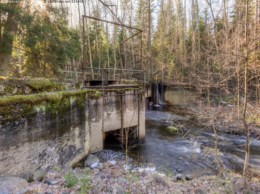 Kuva: Risslan kosken pato - Fiskari Raasepori Risslan kosken pato ...