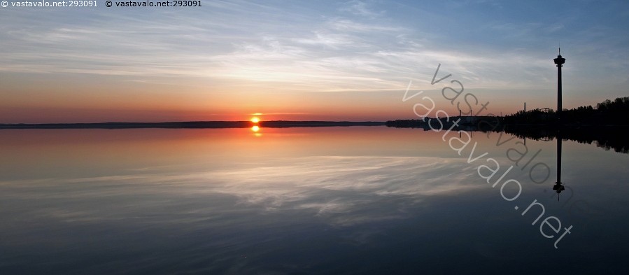 Kuva: Auringonnousu - aamu aurinko auringonnousu Näsijärvi Näsinneula ...