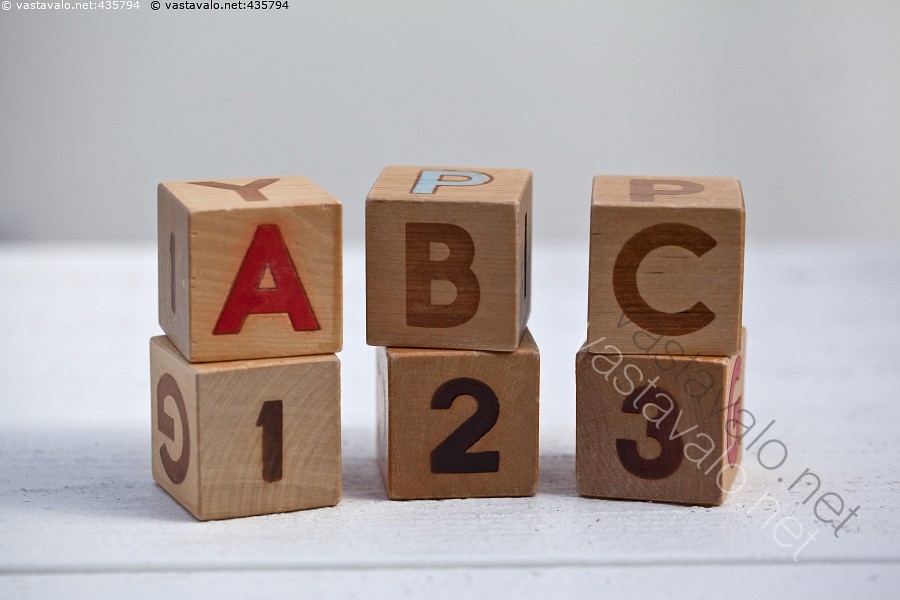 Kuva: Numerot ja kirjaimet - aapinen aakkoset A B C kirjain kirjaimet ...